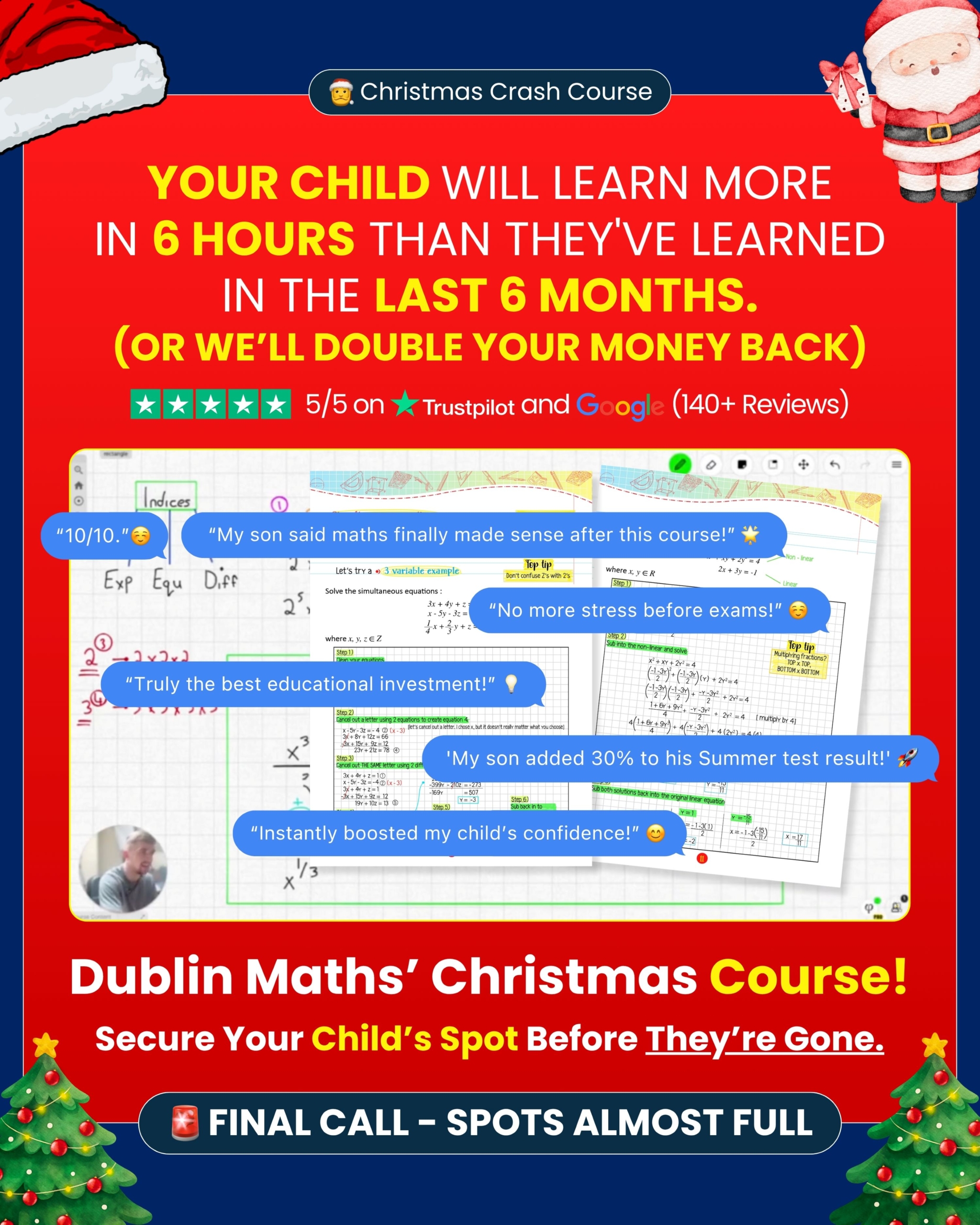 Dublin Maths Christmas Course – Cuala GAC – Official Website